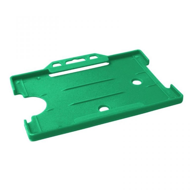 Light Green Open Faced Biodegradable ID Card Holders - Landscape - Pack ...